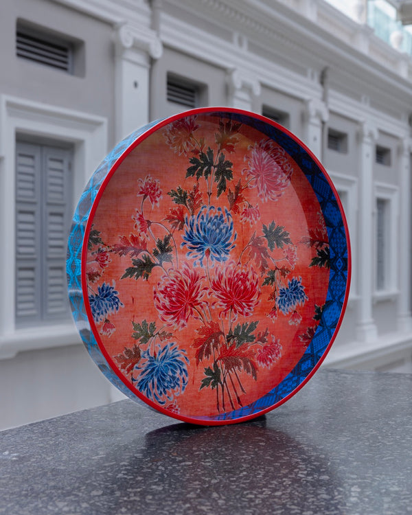 NATIONAL COLLECTION X MUSEUM MARTKET LACQUER ROUND TRAYS - ABRY